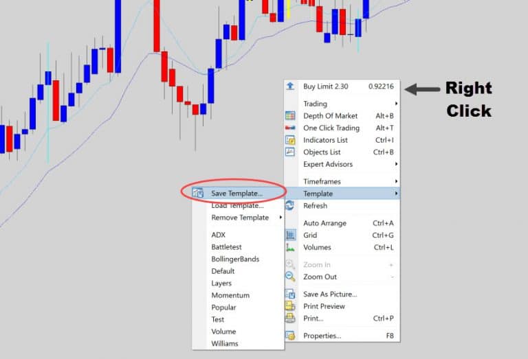 How To Make Your Own Custom Chart Template For Metatrader 4